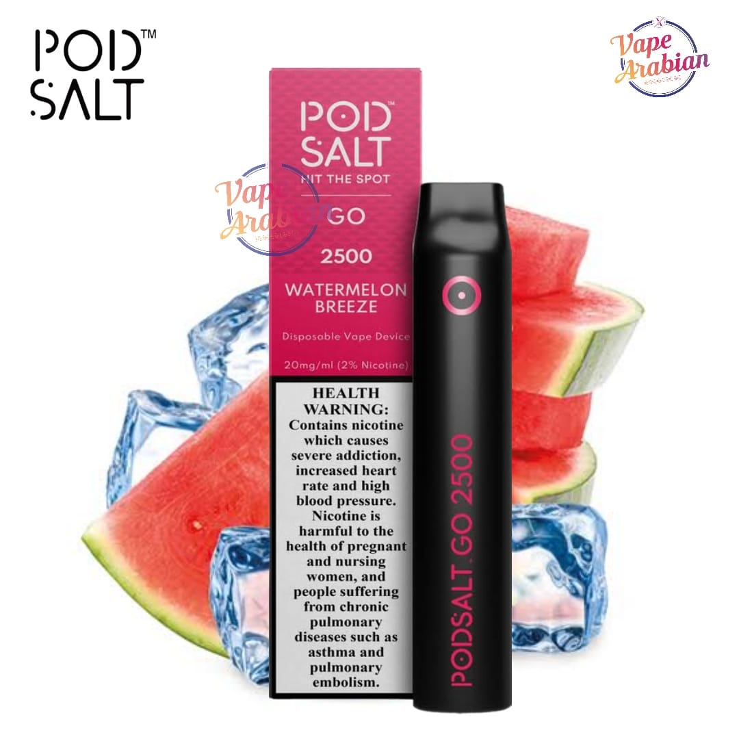 Authentic Vape Pod Salt Go 2500 Puffs Disposable Vape In UAE