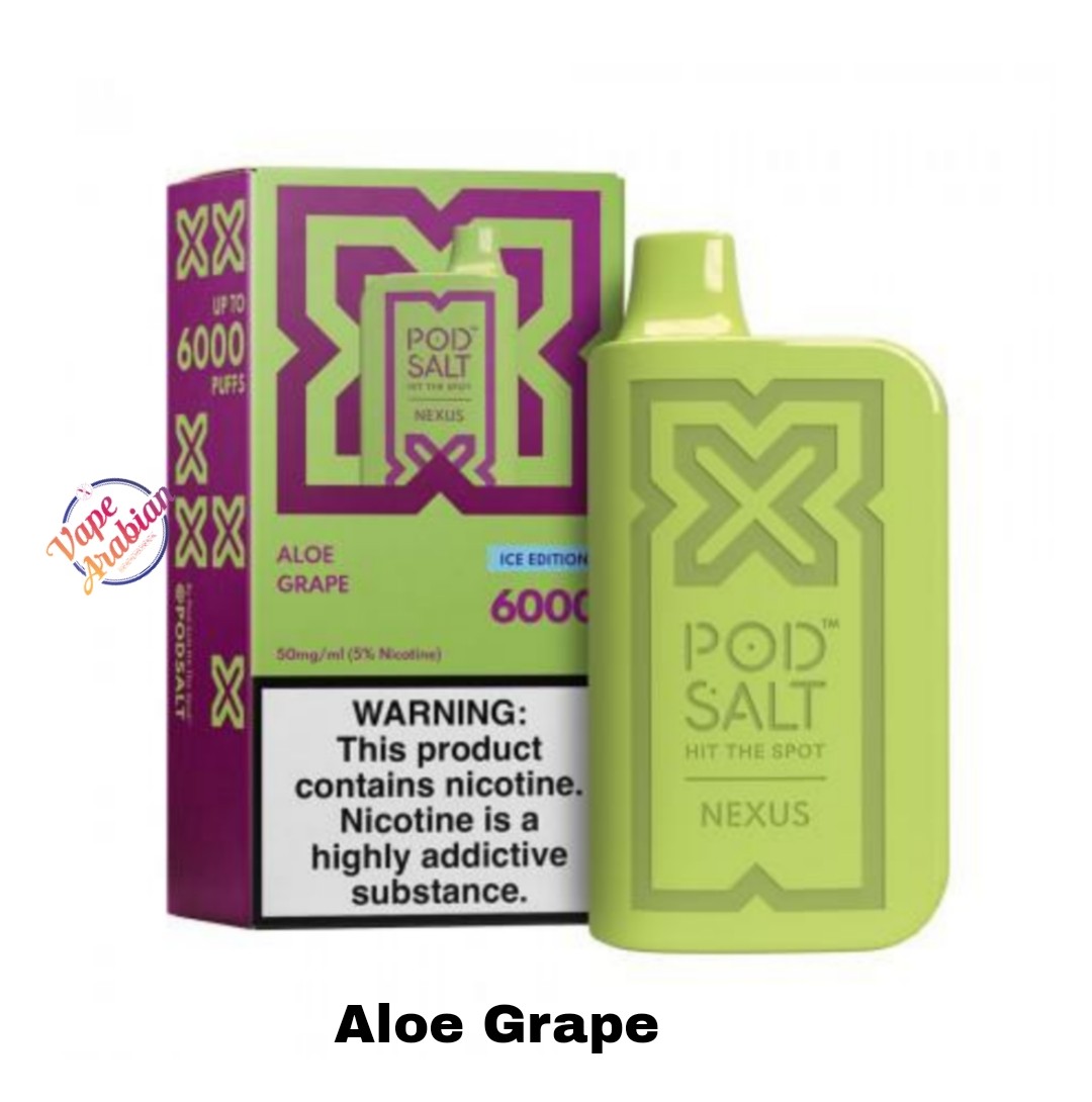 POD SALT NEXUS 6000 Puffs 20mg Disposable Ice Edition In UAE